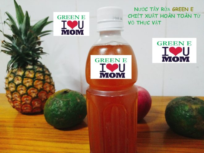 Dự Án GREEN E : Nước tẩy rửa chiết xuất hoàn toàn từ vỏ thực vật